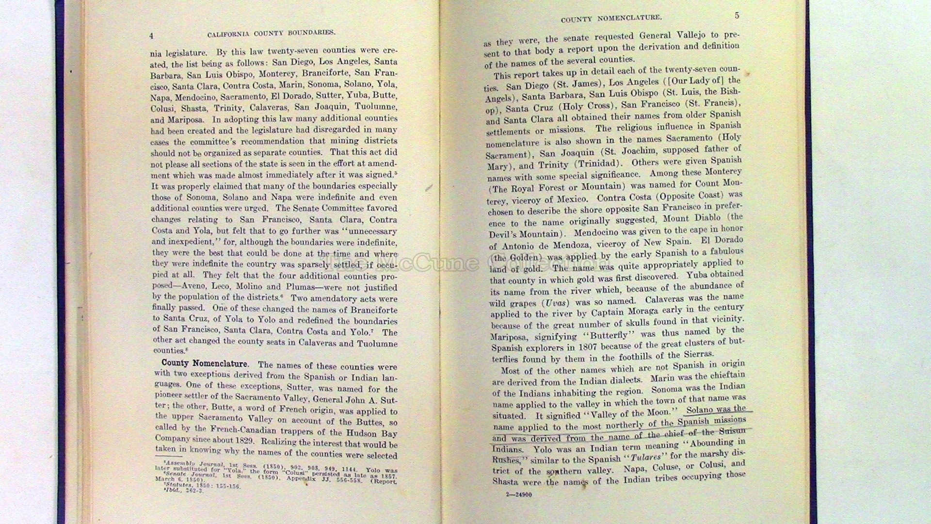 The Genesis of California Counties • The McCune Collection